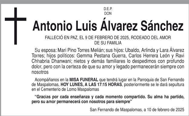 Antonio Luis Álvarez Sánchez | Canarias7